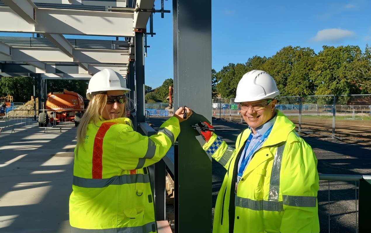 Frame-signing ceremony marks milestone in construction of new special ...